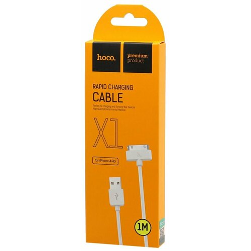 Кабель USB to 30-pin Hoco X1i4 Rapid (белый)