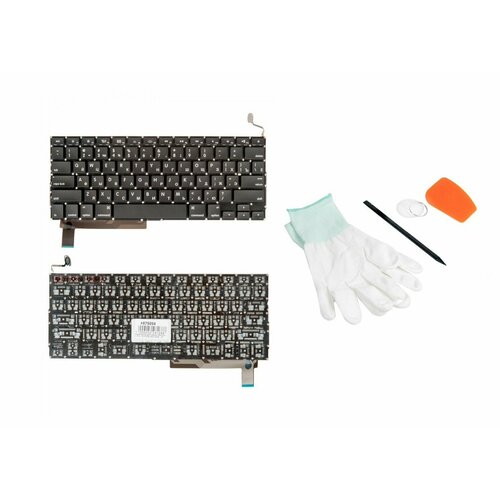 Keyboard / Клавиатура для Apple MacBook Pro 15 A1286 Mid 2009 - Mid 2012 с SD (ZeepDeep Haptic) прямой Enter RUS РСТ