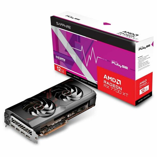 Видеокарта RX7700XT PULSE 12GB 192-bit GDDR6 2xHDMI 2xDP 2FAN RTL