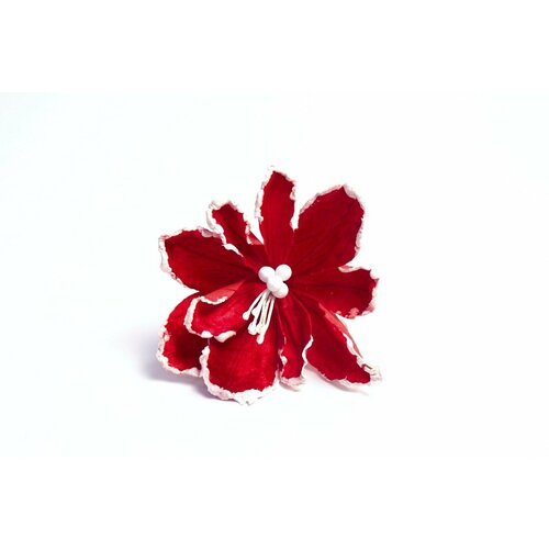 Рождественская декорация ( Рождественский цветок) красный 11см