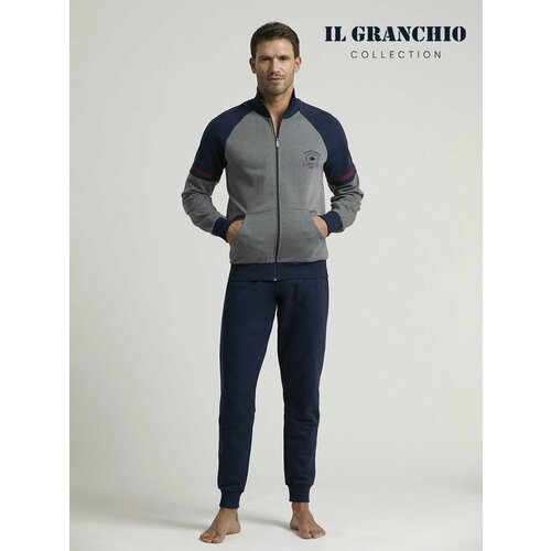 Пижама  Il Granchio, размер XL, серый