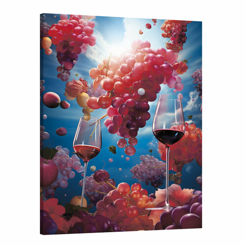 Интерьерная картина 50х70 "Вино нежности"