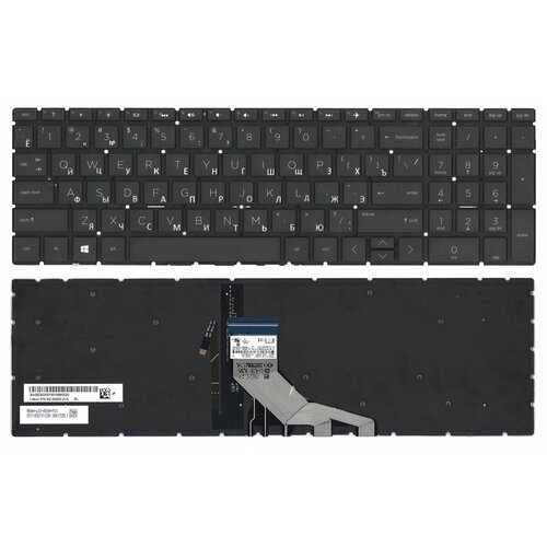 Клавиатура для HP Omen 15-DC1088WM черная с подсветкой