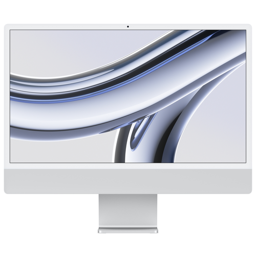 23.5" Моноблок Apple iMac 24" 2023 г. 4480x2520, Apple M3 NaN ГГц, RAM 8 ГБ, SSD 256 ГБ, Apple M3 10-core, MacOS, серебристый