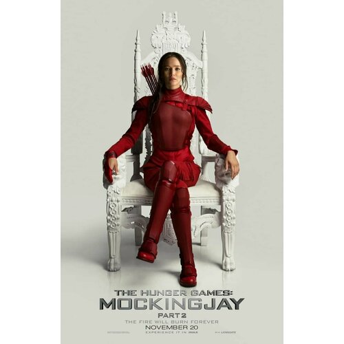 Плакат, постер на холсте Голодные игры: Сойка-пересмешница. Часть II (The Hunger Games: Mockingjay-Part 2, 2015г). Размер 60 на 84 см