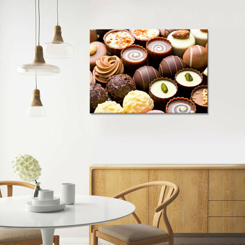 Картина/Картина на холсте для интерьера/Картина на стену/Картина для кухни/ - Красивые шоколадные конфеты(2) 30х40