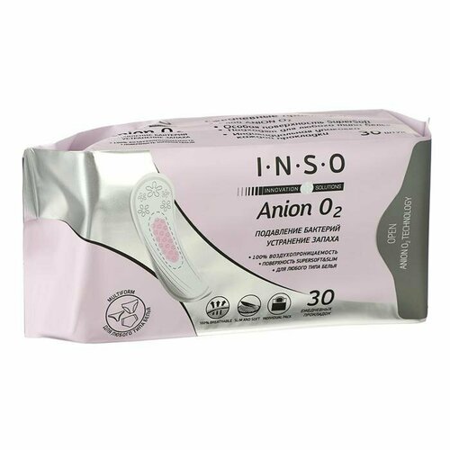 Прокладки ежедневные «INSO» Anion O2, мультиформула, 30 шт. (комплект из 5 шт)