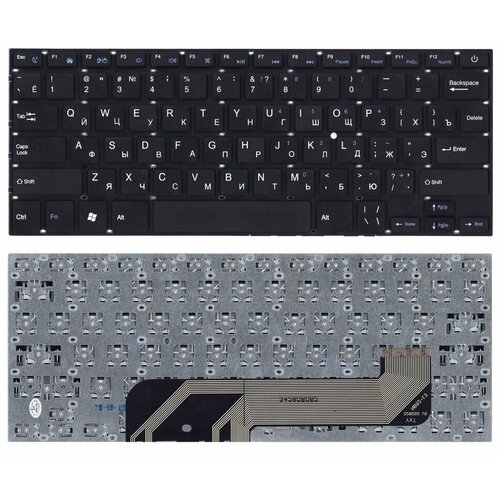 Клавиатура для ноутбука Prestigio SmartBook 141A02 черная без рамки