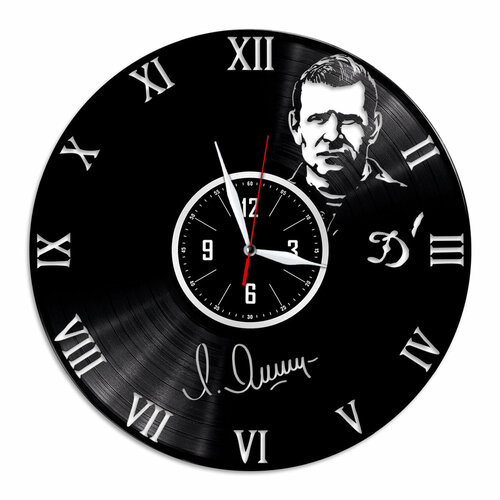 Лев Яшин - настенные часы из виниловой пластинки