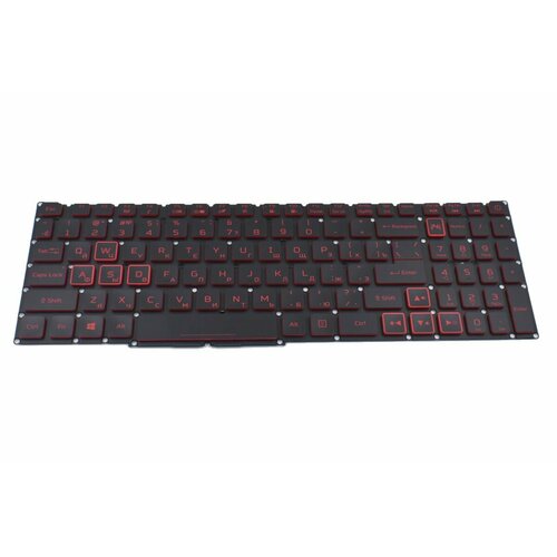 Клавиатура для Acer Nitro 5 AN517-55-5354 ноутбука с красной подсветкой
