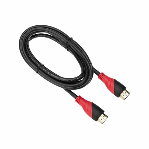 Шнур/кабель/провод с разъемами HDMI - HDMI 1.4 3D 4K REXANT GOLD с ферритовыми фильтрами для телевизоров компьютеров ноутбуков, длина 2 м