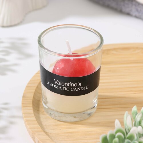 Свеча ароматическая в стакане "Scented Candle", жасмин