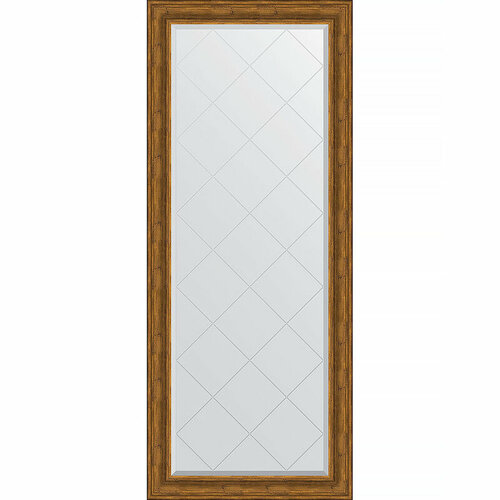 Зеркало Evoform Exclusive-G Floor 204х84 BY 6329 с гравировкой в багетной раме - Травленая бронза 99 мм