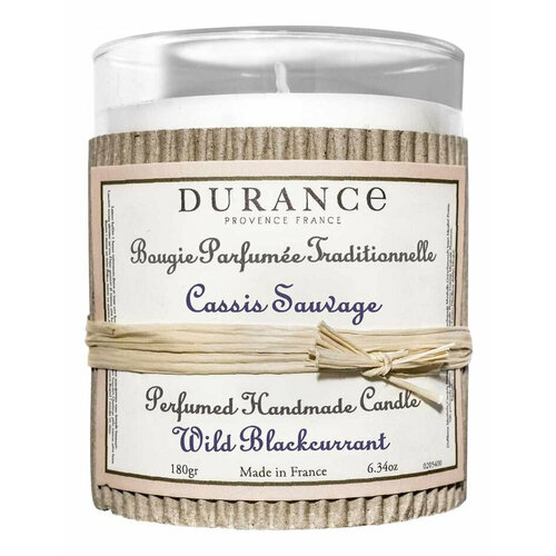 Durance Ароматическая свеча Perfumed Candle Wild Blackcurrant 180г (дикая черная смородина)