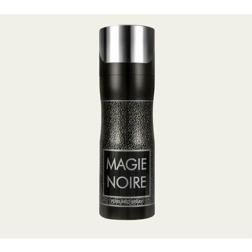 Fragrance World Magie Noire Парфюмированный сухой дезодорант со свежим ароматом,