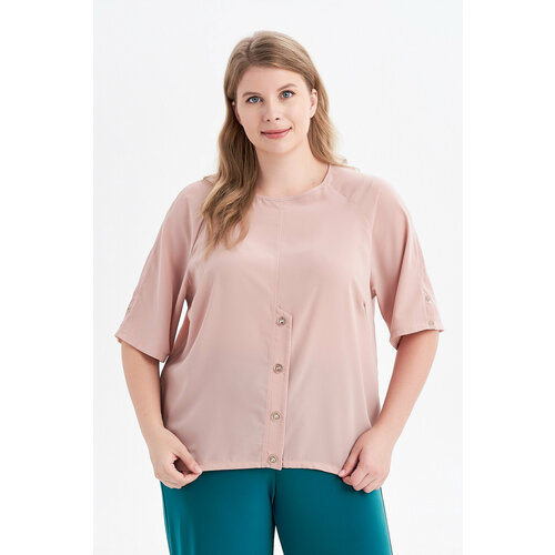 Блуза Olsi, размер 60, розовый