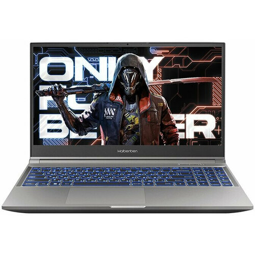 Ноутбук MAIBENBEN X527, 15.6" FHD IPS 144Гц/Intel Core i7-12650H/16ГБ DDR4/512ГБ SSD/GeForce RTX 4060 8ГБ/Windows 11 Home, серый (X527FSFNHGRE0)