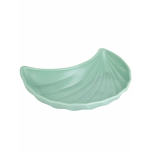 Тарелка фигурная Nouvelle "Fresh Taste Green", фарфоровая, 23х13х4 см