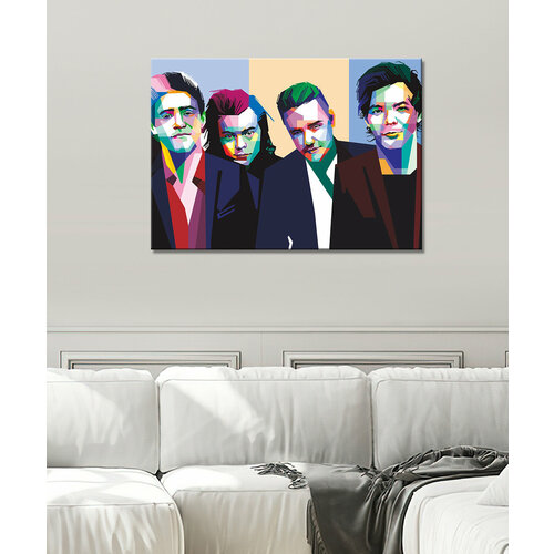 Картина/Картина на холсте для интерьера/Картина на стену/Картина для кухни/ -One Direction полигоны 20х30