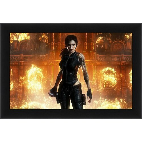 Плакат, постер на холсте Tomb Raider. Размер 21х30 см