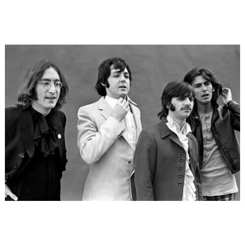 Плакат, постер на холсте The Beatles/Битлз. Размер 60 х 84 см
