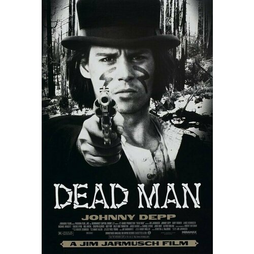 Плакат, постер на холсте Мертвец (Dead Man), Джим Джармуш. Размер 21 х 30 см