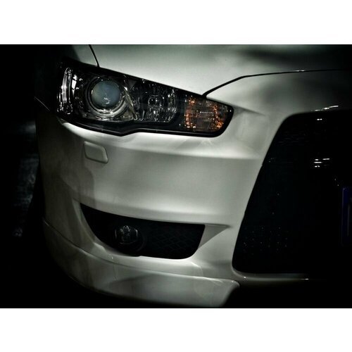 Плакат, постер на холсте Mitsubishi Lancer Evolution X. Размер 30 х 42 см