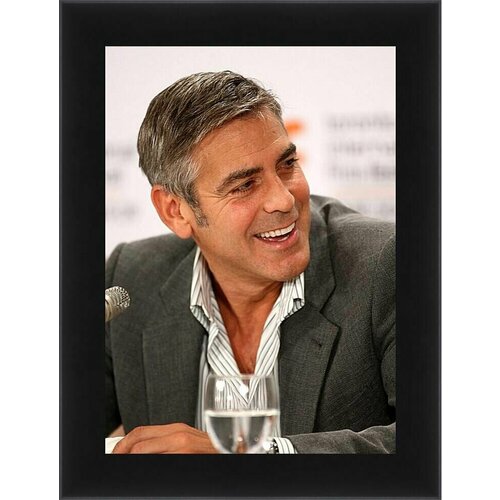 Плакат, постер на бумаге Джордж Клуни. George Clooney. Размер 21 х 30 см