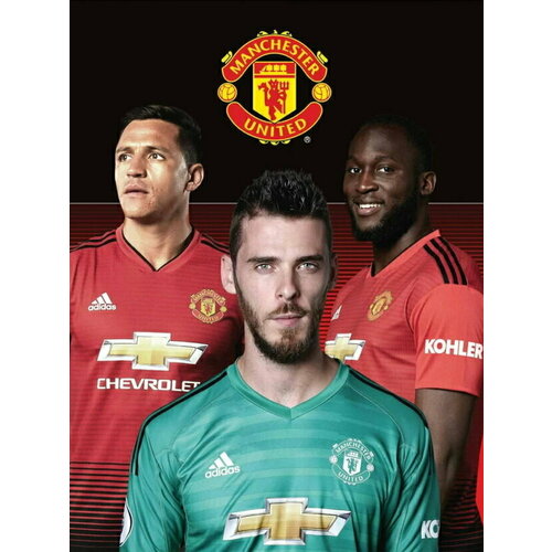 Плакат, постер на бумаге Manchester United/Манчестер Юнайтед/спорт. Размер 21 х 30 см