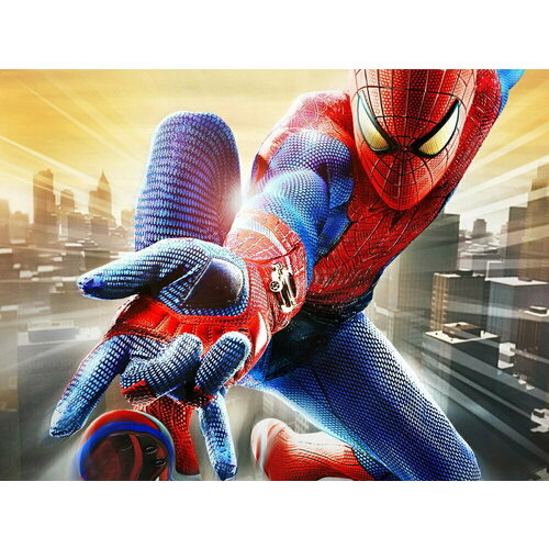 Плакат, постер на бумаге Spider Man/Человек Паук/комиксы/мультфильмы. Размер 30 х 42 см