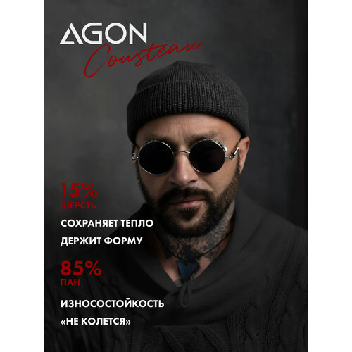 Шапка докер Agon Company Agon Cousteau, размер 52-58, черный