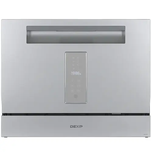 Компактная посудомоечная машина "DEXP M6D7PF" - серый цвет