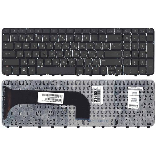 Клавиатура для ноутбука HP Envy m6-1103es черная с черной рамкой