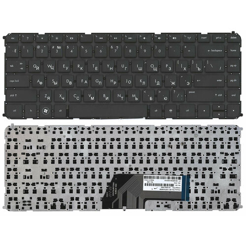 Клавиатура для ноутбука HP ENVY Sleekbook 6-1252er черная без рамки