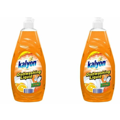 KALYON Жидкость для мытья посуды апельсин, 735мл,2 шт ,
