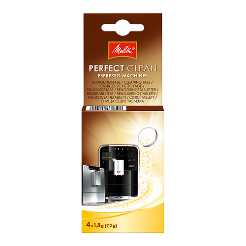 Таблетки очищающие для кофемашин Melitta Perfect Clean (от кофейных масел) 4х1,8 гр.