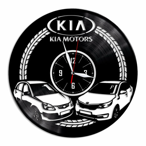 Kia Motors - настенные часы из виниловой пластинки