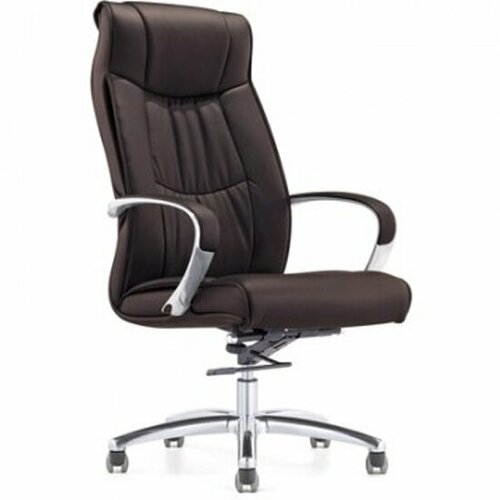 Кресло руководителя Easy Chair 534 TL кожа коричневая, хром