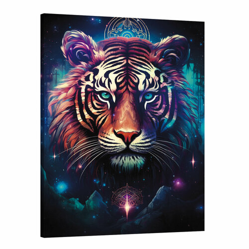 Интерьерная картина 50х70 "Легенда о тигре"