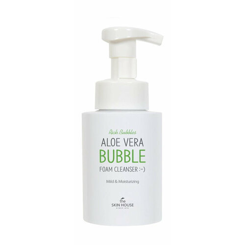 Пенка для умывания с экстрактом алоэ The Skin House Aloe Vera Bubble Foam Cleanser