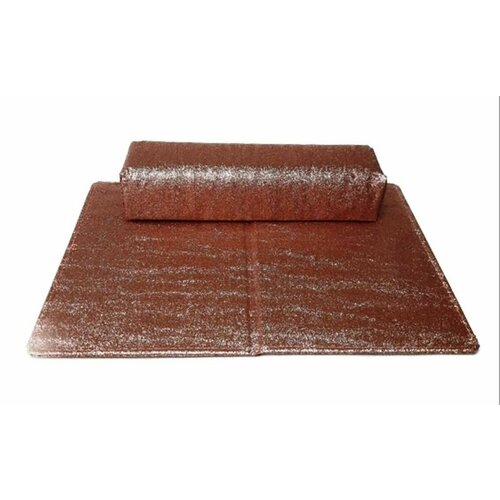 Аксессуары для маникюра - Коврик и подставка, бронзовый коричневый цвет, с блестками, 39x29 см, 1 шт