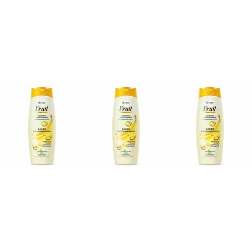 Витэкс Fruit Therapy Шампунь для всех типов волос 3 в1 Банан и масло Мурумуру 515мл - 3 штуки