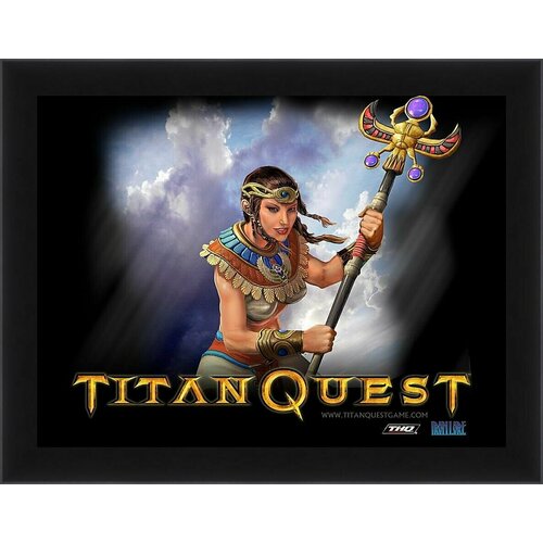 Плакат, постер на холсте Titan Quest. Размер 60х84 см