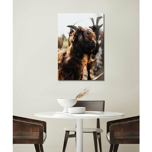 Картина -Коза, козел, коричневый козел, коричневая коза (5) 60х80