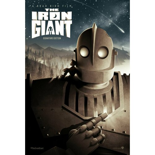 Плакат, постер на холсте Стальной гигант (The Iron Giant, 1999). Размер 30 на 42 см