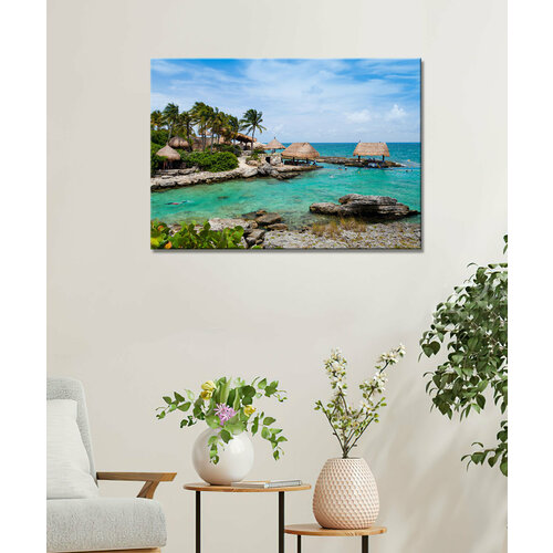 Картина/Картина на холсте для интерьера/Картина на стену/Картина для кухни/ - Остров Канкун 60х80