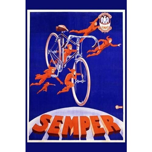 Плакат, постер на бумаге иностранный Semper. Размер 30 х 42 см