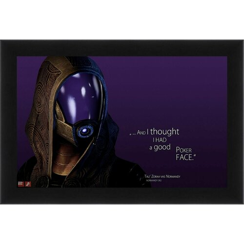 Плакат, постер на холсте Mass Effect 2. Размер 21х30 см