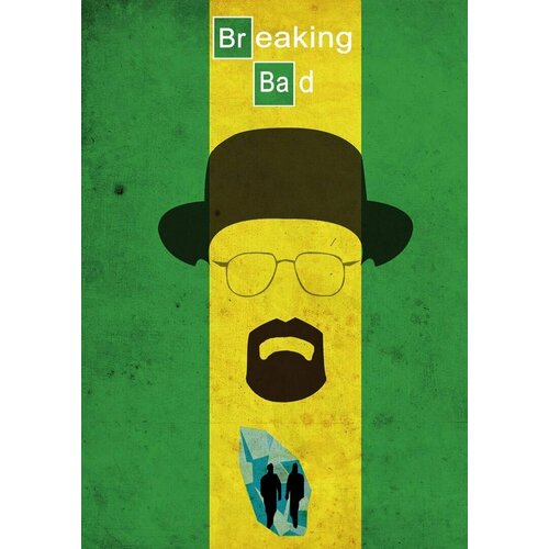 Плакат, постер на бумаге Breaking Bad-Heisenberg Sign/Во Все Тяжкие-Хайзенберг Сигна. Размер 21 х 30 см
