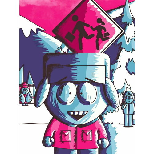 Плакат, постер на бумаге SpongeBob/Губка Боб/комиксы/мультфильмы. Размер 42 х 60 см